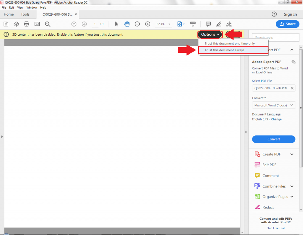 How to enable 3D content in Adobe Acrobat Reader (PDF) - IME Wiki