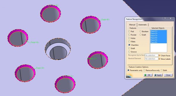 CATIA Part Design: Using Feature Recognition (Manual) - IME Wiki
