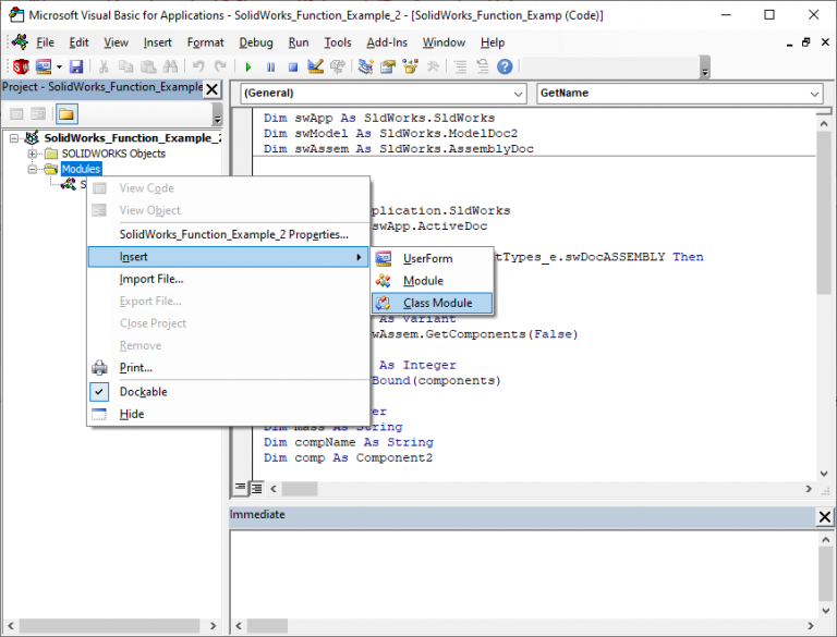 SOLIDWORKS API FUNDAMENTALS #9 | Classes Part 1 - IME Wiki