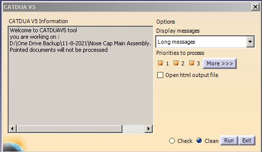 CATIA V5 : CATDUA Batch Utility - IME Wiki