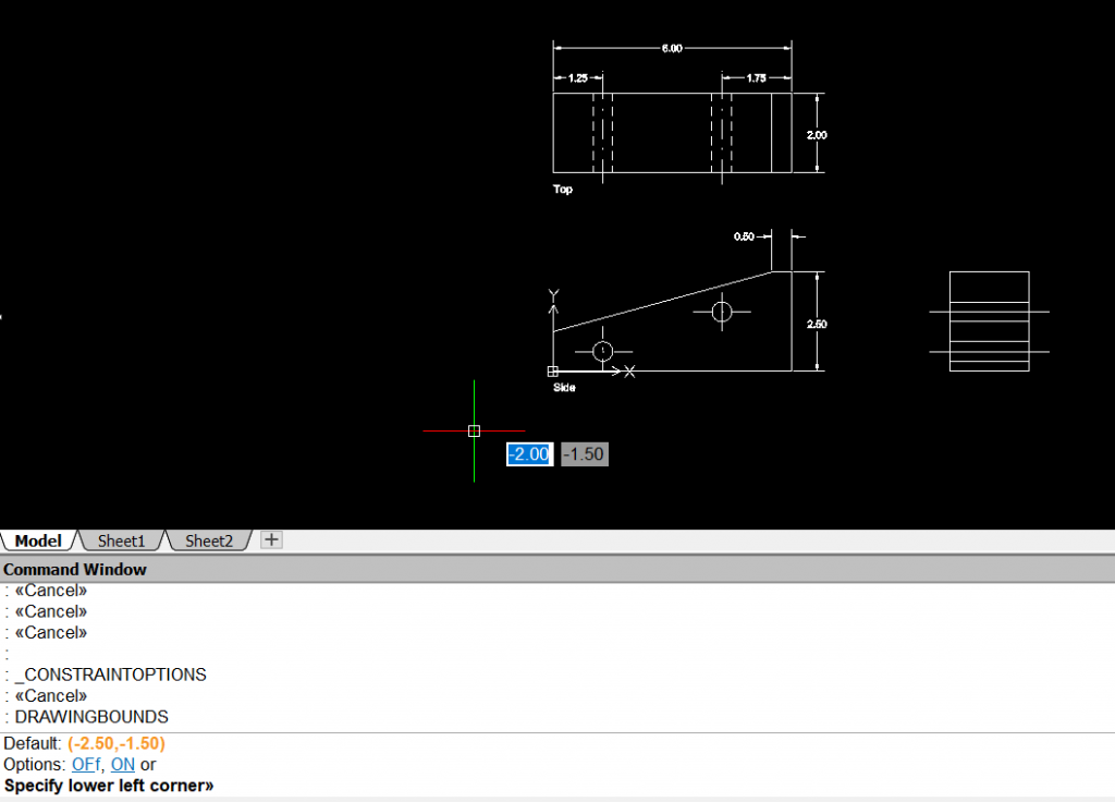 Draftsight | Setting Drawing Boundaries - IME Wiki