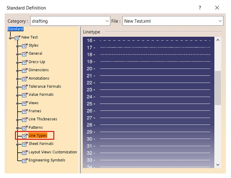 CATIA | Drafting | Customize Line Type - IME Wiki