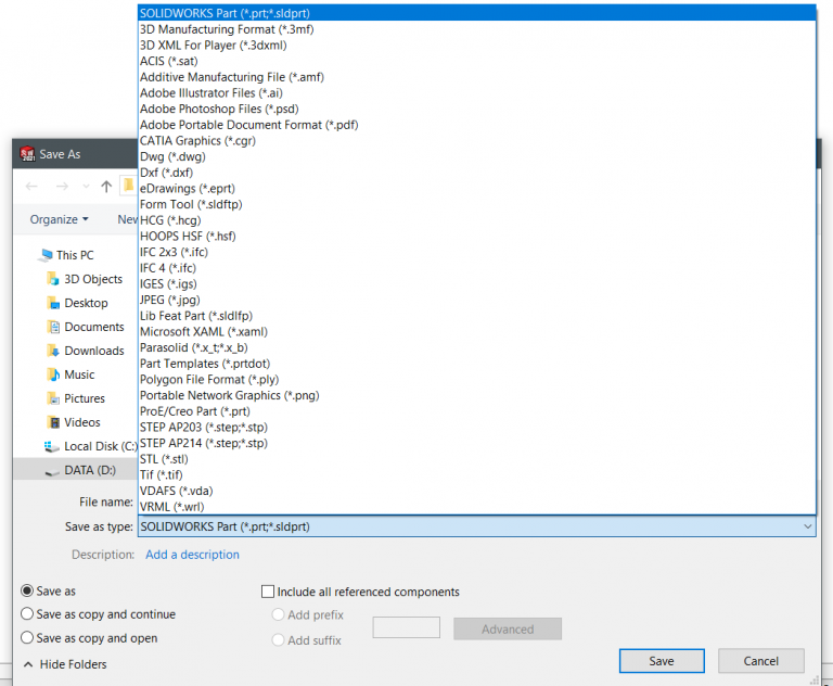 Cannot Save As Composer File In Solidworks Ime Wiki