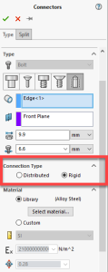 SOLIDWORKS Simulation | Distributed and Rigid Connectors - IME Wiki