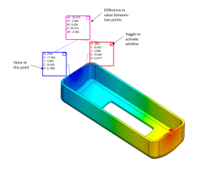 SOLIDWORKS Plastics | Probing Results in Mold Flow Analysis - IME Wiki