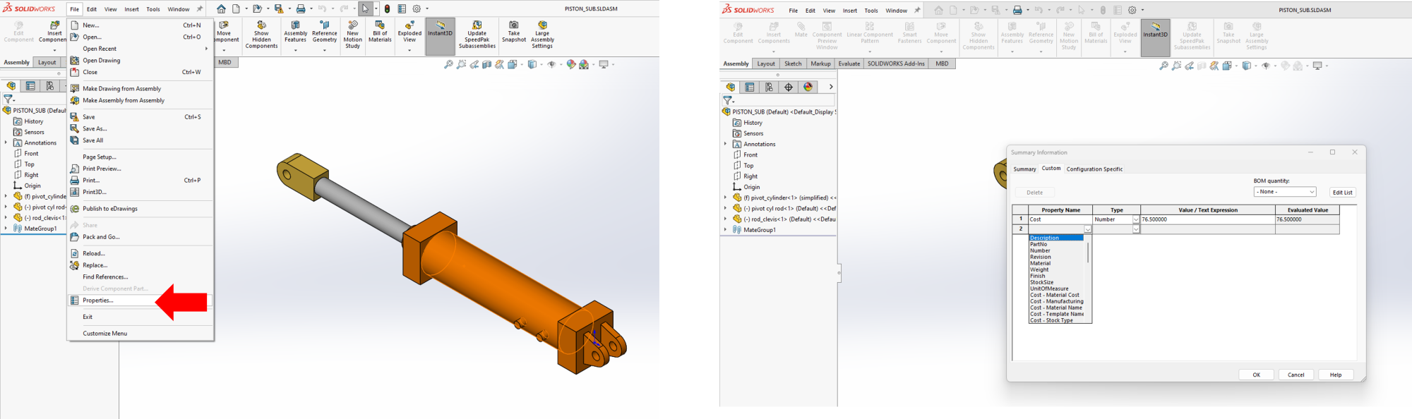 Equations in SOLIDWORKS Bill of Material (BOM) - IME Wiki