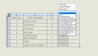Equations in SOLIDWORKS Bill of Material (BOM) - IME Wiki