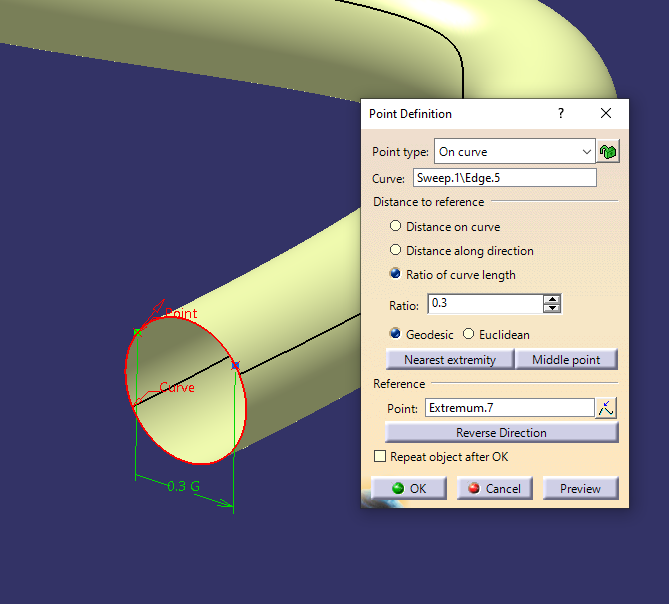 CATIA | How to generate Axis for a Non Linear Tube with Constant Radius ...