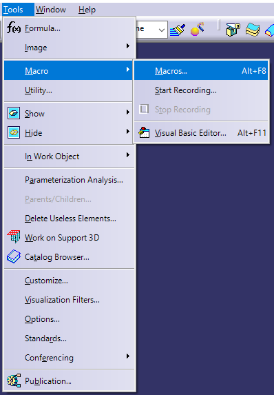CATIA | How to add Inputbox to Recorded Macro - IME Wiki