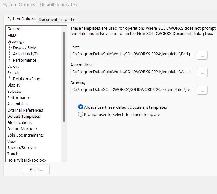 Setting Your Own Document Template as the Default Template in ...