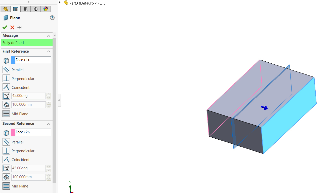 How to Create Reference Plane in SOLIDWORKS? - IME Wiki