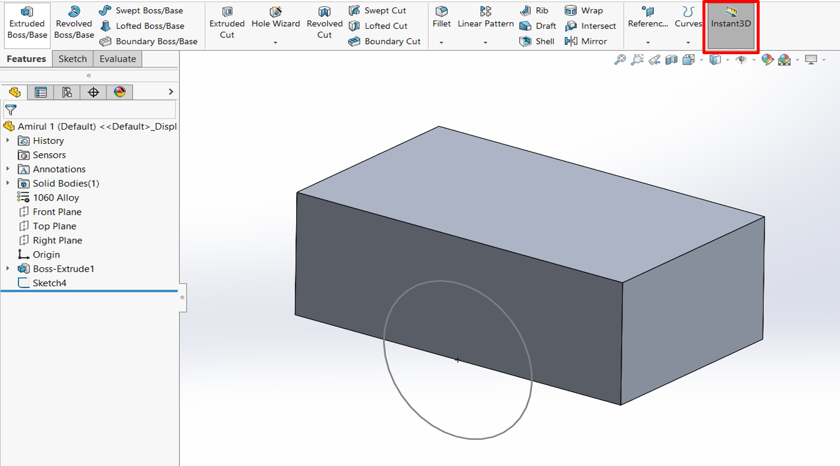 Tips using Instant3D in SOLIDWORKS - IME Wiki