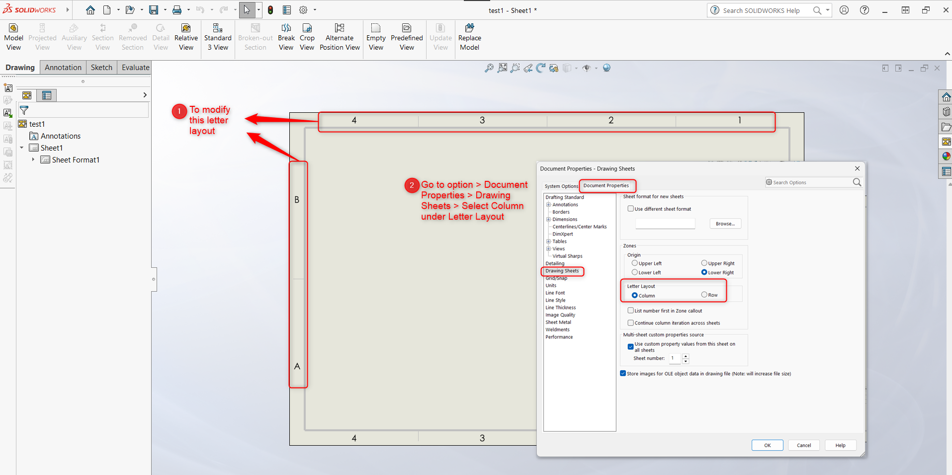 Modifying Letter Layout in SOLIDWORKS Drawings - IME Wiki