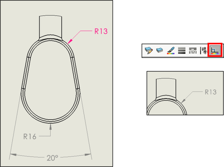 Line format color display mode in SOLIDWORKS Drawing - IME Wiki